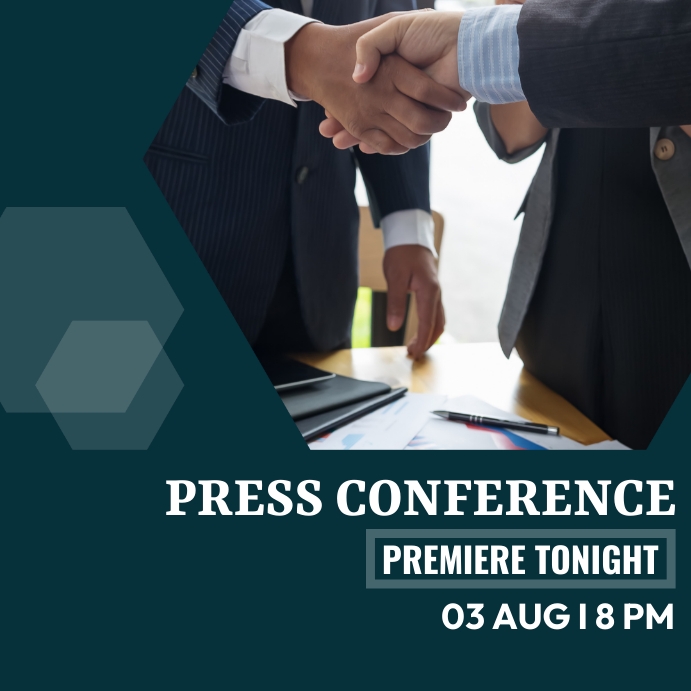 Press Conference Template | PosterMyWall