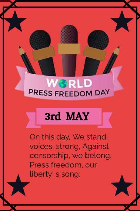 Press freedom posters. posters design Template | PosterMyWall