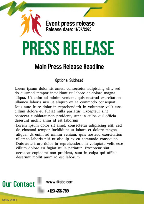 Plantilla de Press Release Conference letters | PosterMyWall
