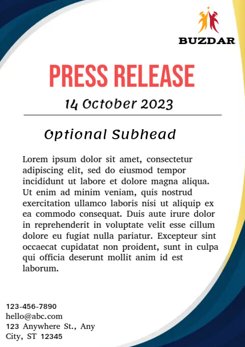 Copy of Press Release Conference letters | PosterMyWall