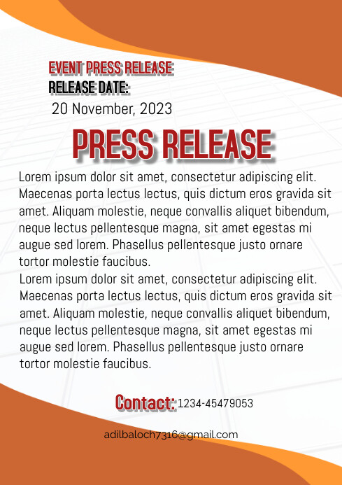 Copy of Press release | PosterMyWall