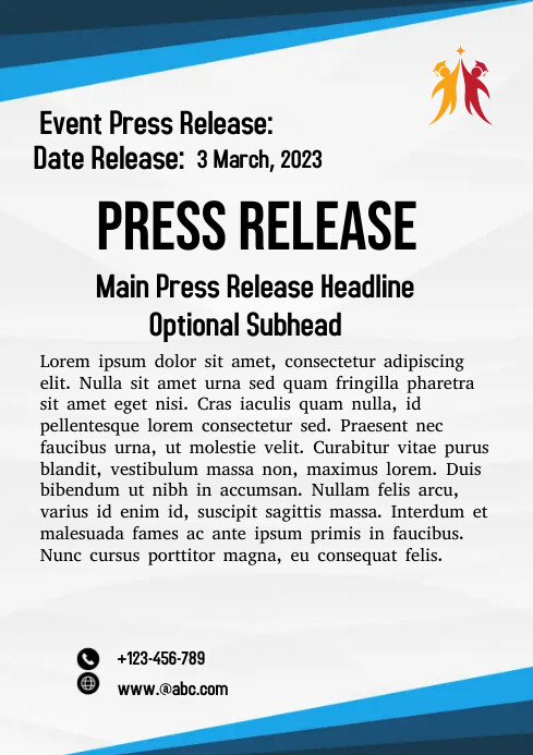 Plantilla de Press release | PosterMyWall