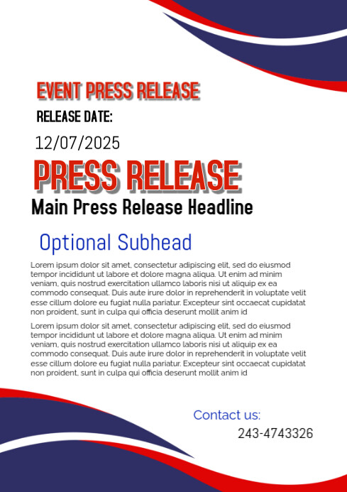 Copy of Press release | PosterMyWall