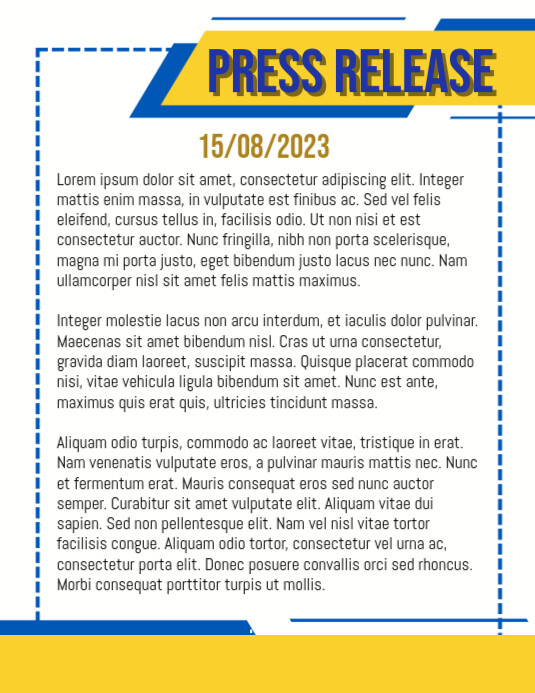 Copy of Press release | PosterMyWall