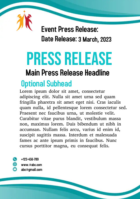 Press release letters Template | PosterMyWall