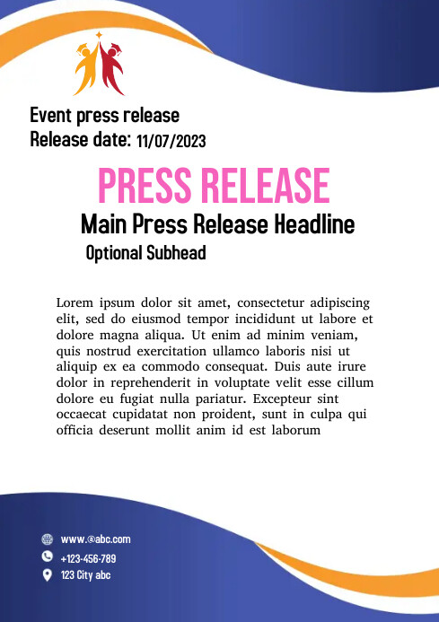 Plantilla de Press release letters | PosterMyWall