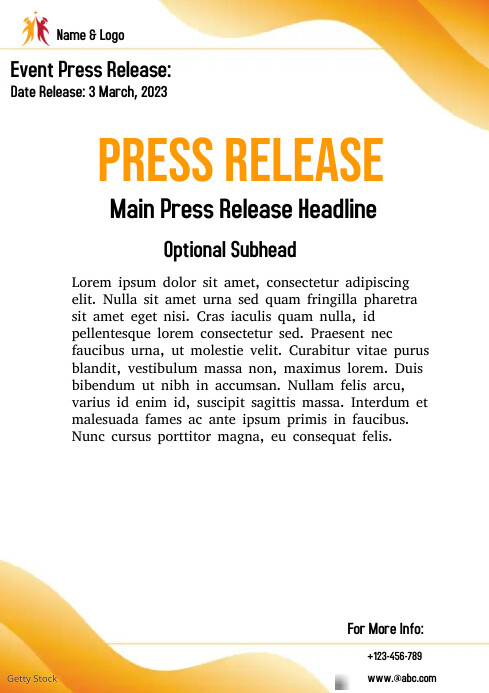 Press release letters Template | PosterMyWall