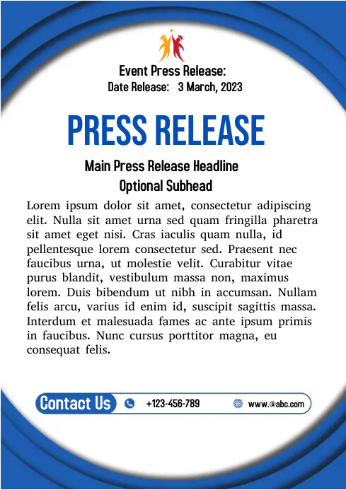 Press Release letters Template | PosterMyWall