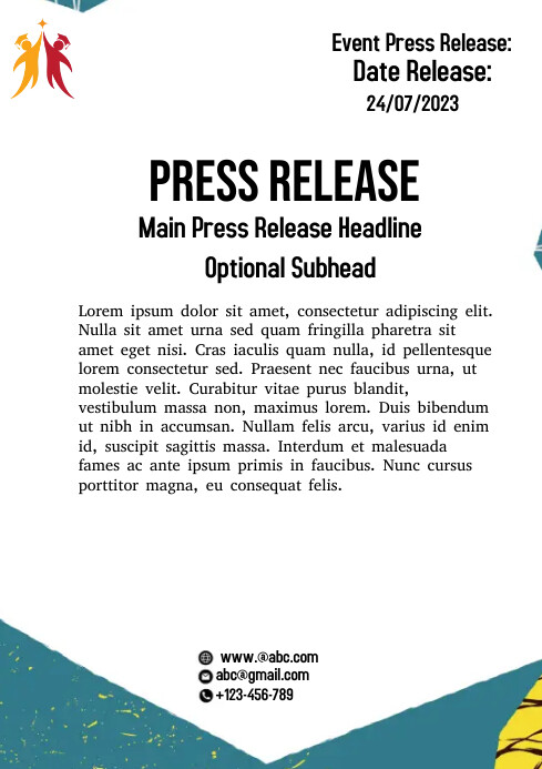 Press release letters Template | PosterMyWall