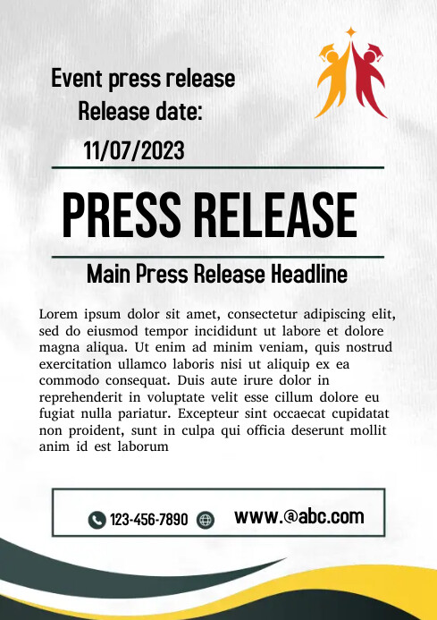 Press release letters Template | PosterMyWall