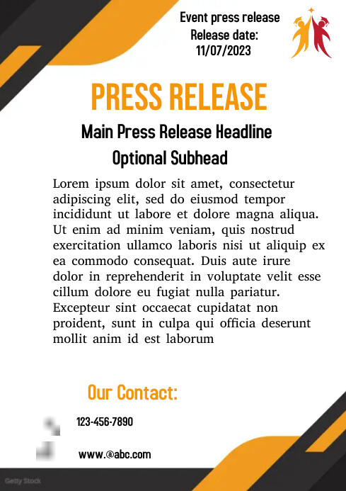 Plantilla de Press release letters | PosterMyWall