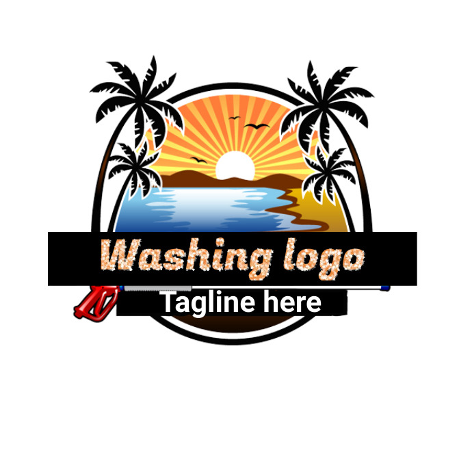 Pressure home or commercial washing logo Template | PosterMyWall