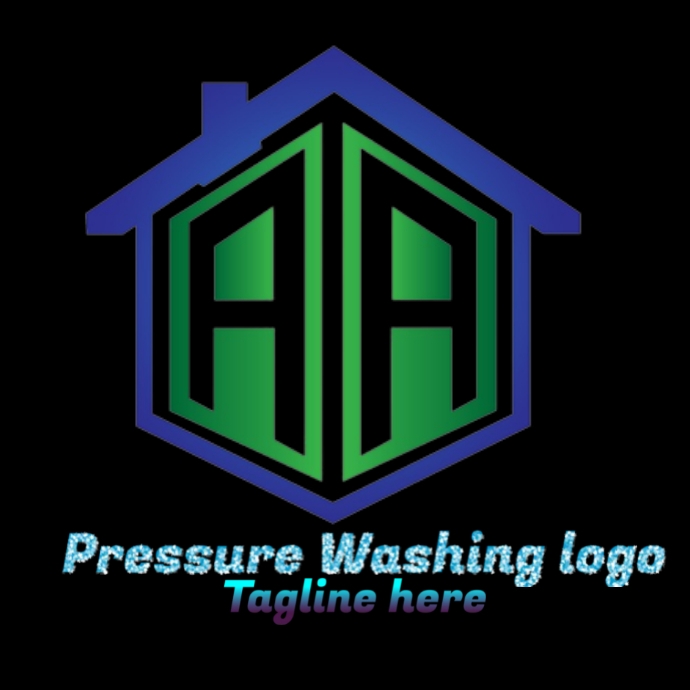 Pressure home or commercial washing logo Template | PosterMyWall