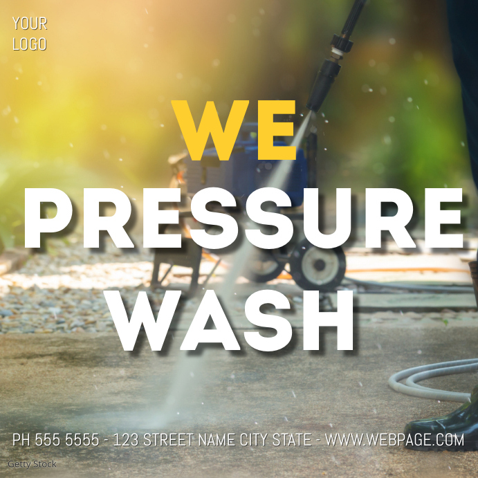 Copy of pressure washing ads | PosterMyWall