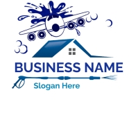 Building washing logo and home coloring logo Template | PosterMyWall