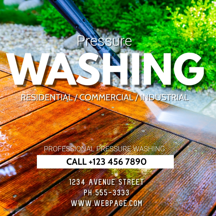 Pressure Washing And Cleaning Service Template | PosterMyWall