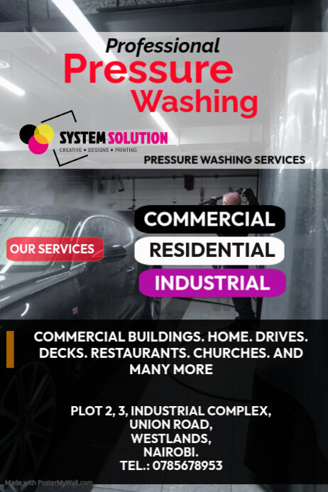 Pressure washing Template | PosterMyWall