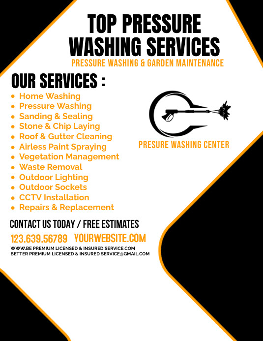 pressure washing flyers , home cleaning flyer Template | PosterMyWall