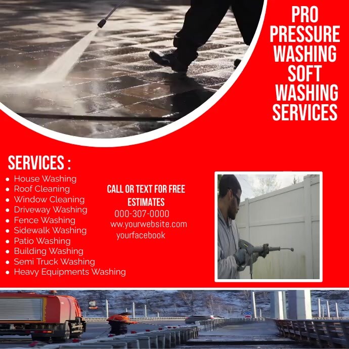 Szablon Pressure Washing Services Poster Template ,PR | PosterMyWall