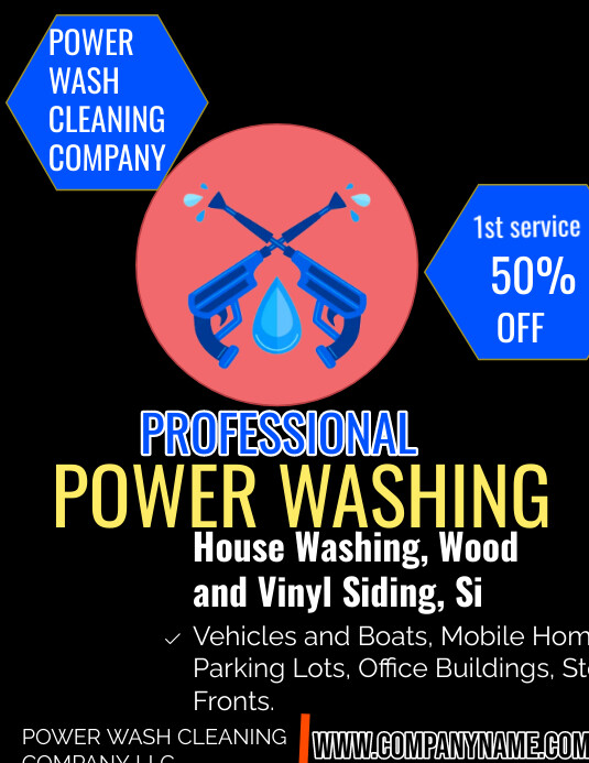 pressure washing template | PosterMyWall