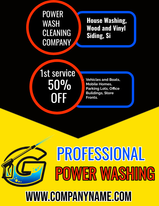 pressure washing template | PosterMyWall