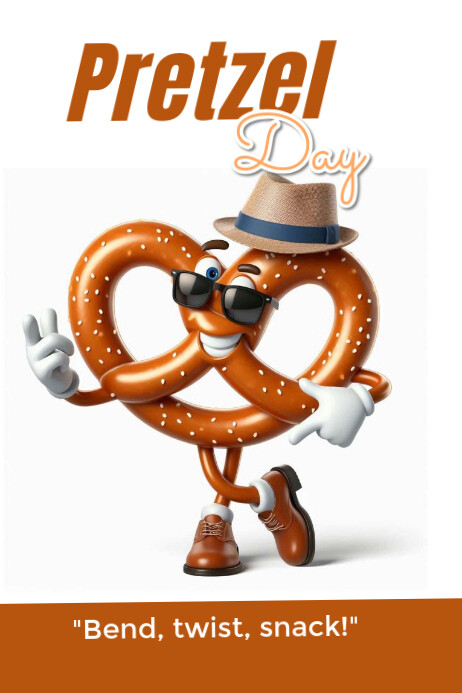 Pretzel day Template | PosterMyWall