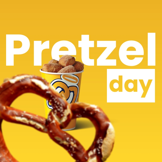 Pretzel Day Instagram Post Template | PosterMyWall