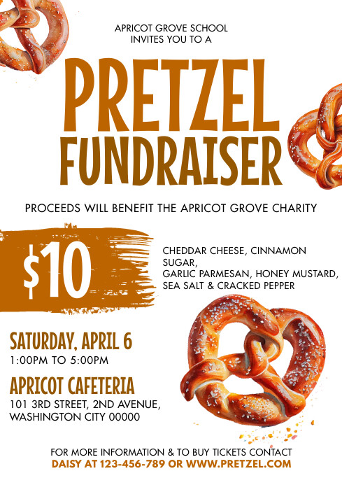 Pretzel Template | PosterMyWall