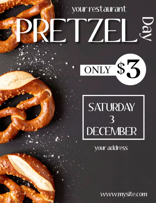 Pretzel Template | PosterMyWall