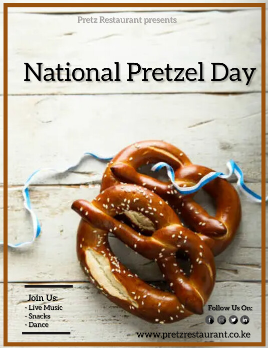 Pretzel Flyer Template | PosterMyWall