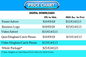 Multipurpose business price list template | PosterMyWall