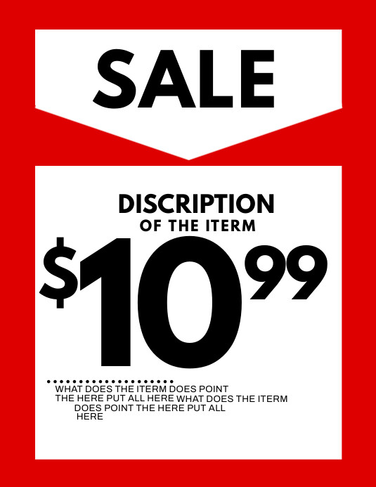 price Template | PosterMyWall