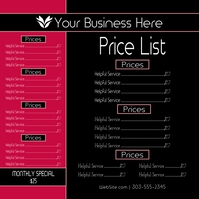 Price List Template | PosterMyWall