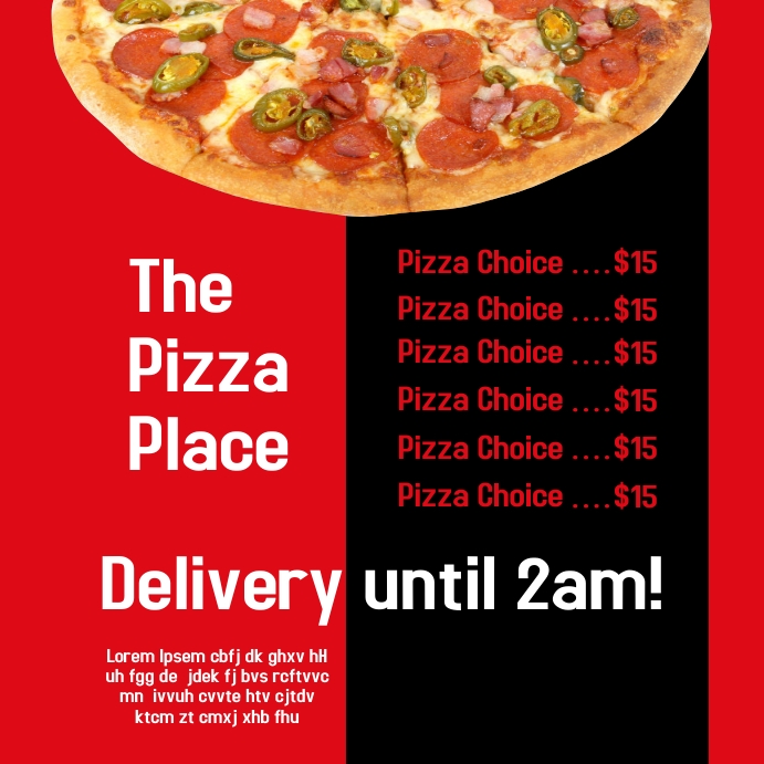 Price List Template | PosterMyWall