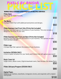 Chalkboard Price List Template | PosterMyWall