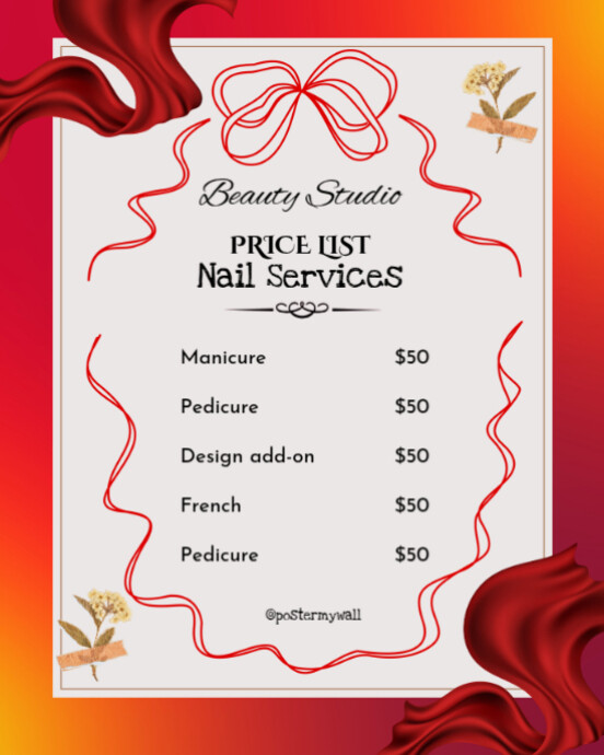 Plantilla de Price list flyer | PosterMyWall