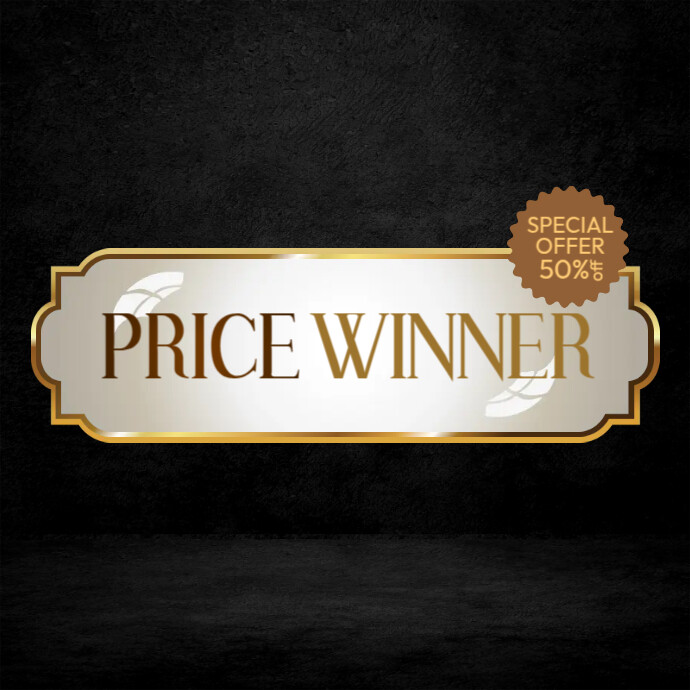 Price Winner Logo Template | PosterMyWall