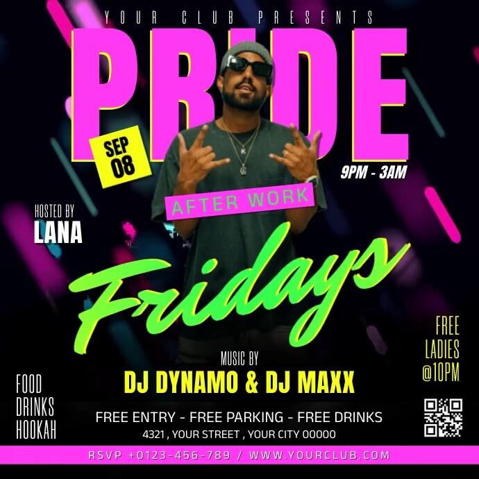Copy of Pride After Work Fridays | PosterMyWall