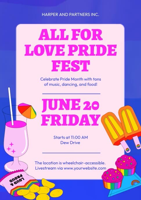 Pride Fest Template | PosterMyWall