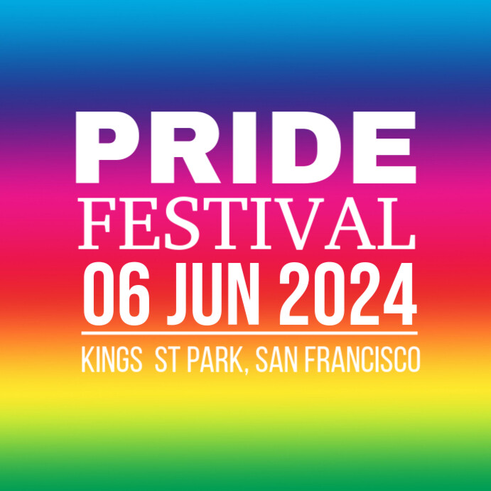 Pride Festival Template | PosterMyWall