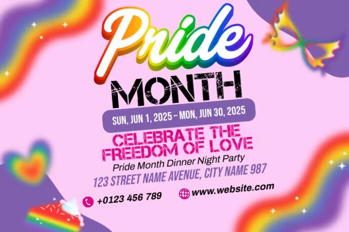 Pride Month Ads Template | PosterMyWall