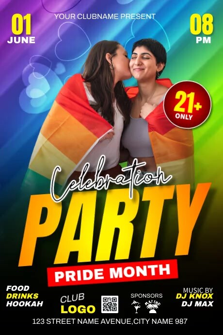 Pride Month Celebration Ads Template | PosterMyWall