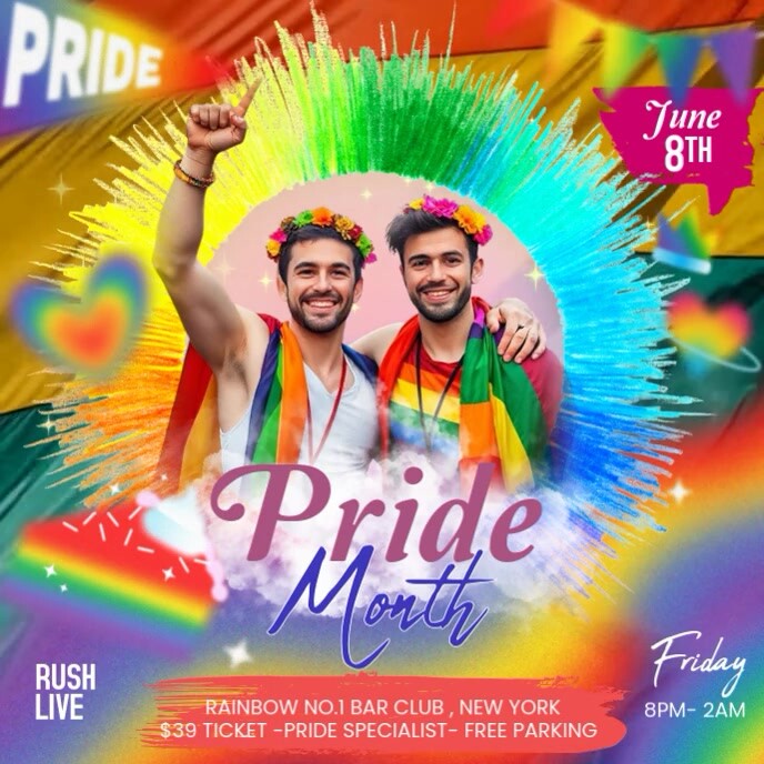 Pride Month Celebration Template | PosterMyWall