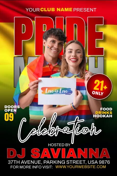 Pride Month Celebration Template | PosterMyWall