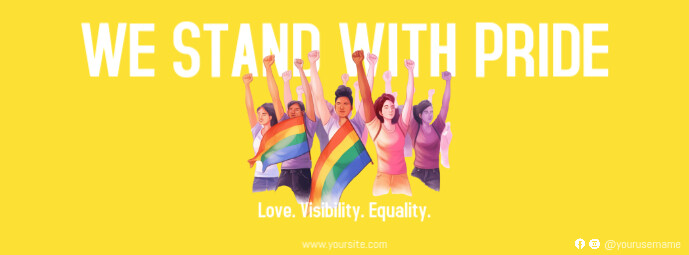 Pride Month Facebook Cover Photo Template | PosterMyWall