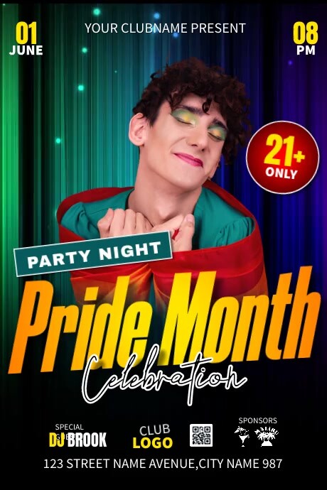 Pride Month Party Ads Template | PosterMyWall