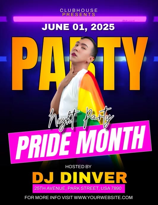 Pride Month Party Ads Template | PosterMyWall