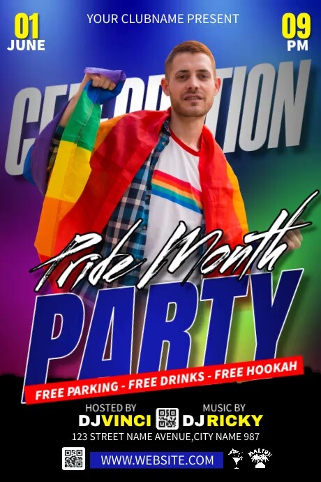 Pride Month Party Template | PosterMyWall