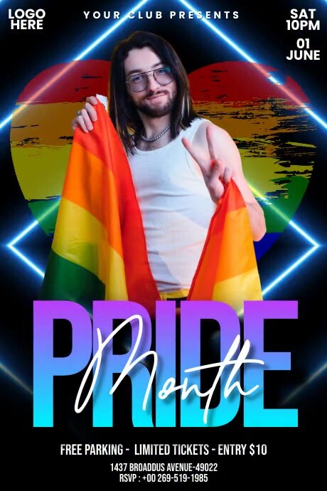 Pride Month Party Template | PosterMyWall