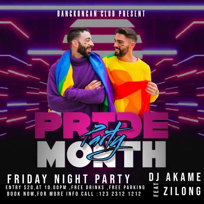 Pride Month Party Template | PosterMyWall